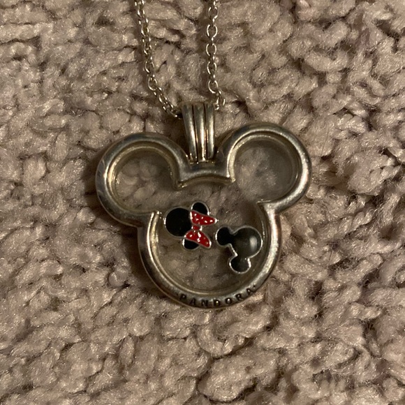 Pandora | Jewelry | Pandora Disney Mickey And Minnie Long Necklace ...